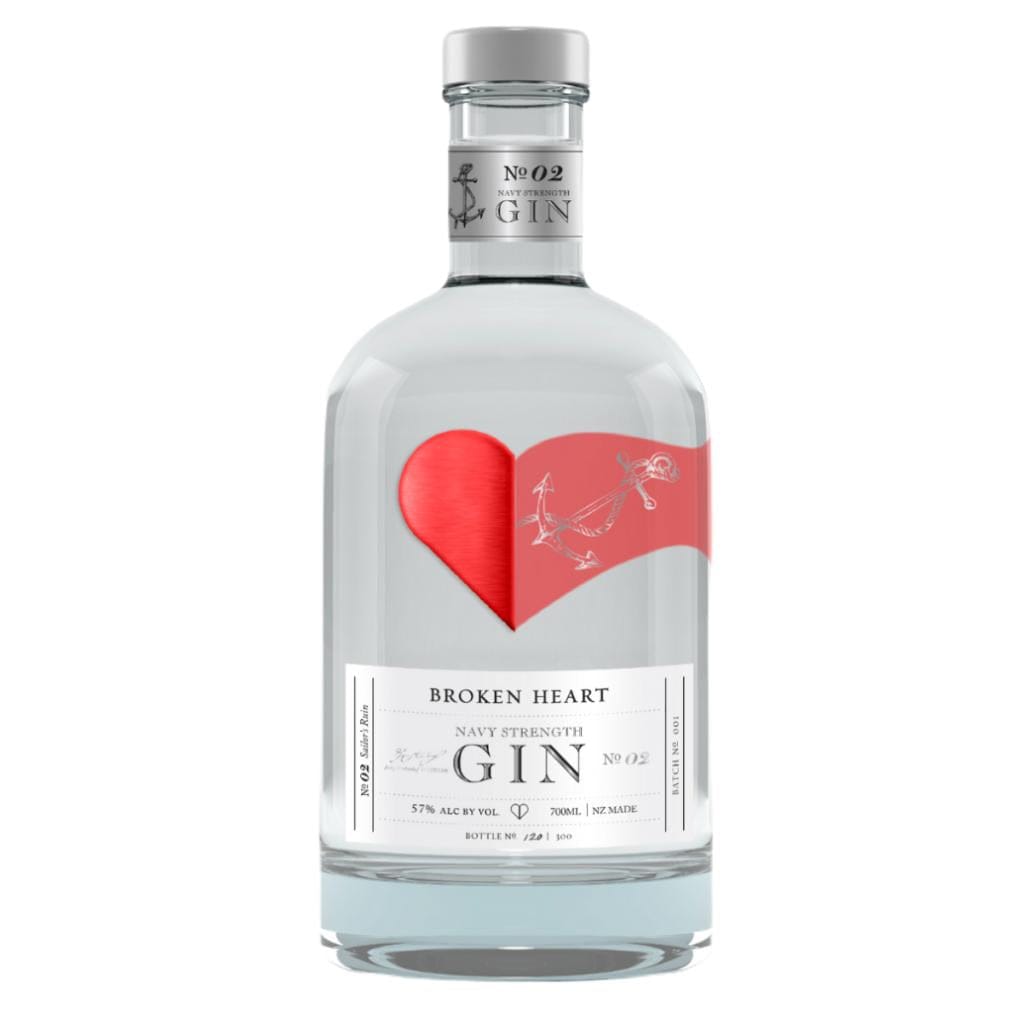 BROKEN HEART NAVY STRENGTH GIN 57% 700ML – The Wine Providore