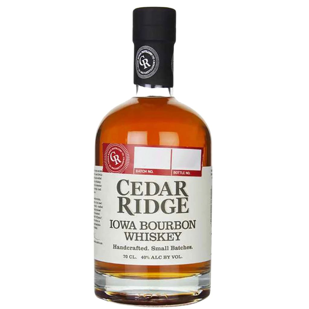 CEDAR RIDGE IOWA BOURBON WHISKEY 49% 700ML – The Wine Providore