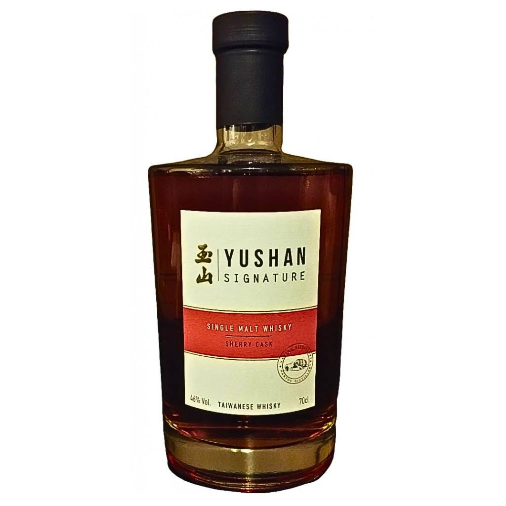 YUSHAN IMPORT SIGNATURE SHERRY CASK SINGLE MALT TAIWANESE WHISKY 46% 7 ...