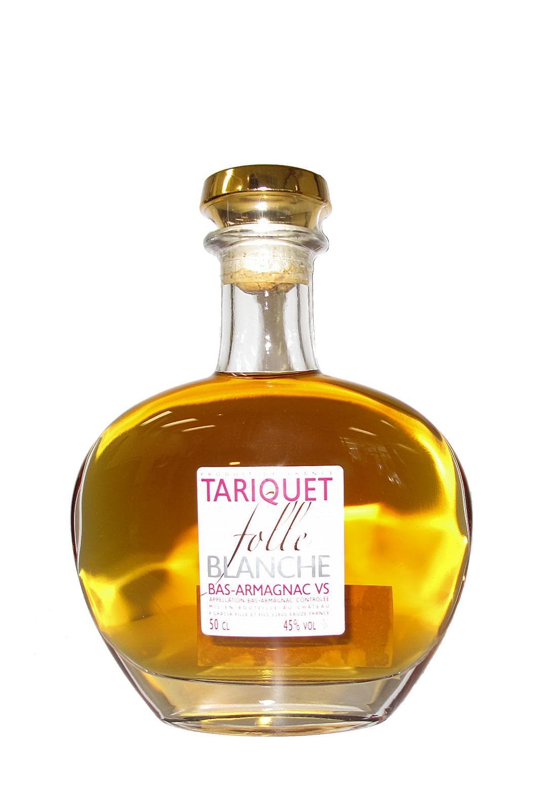 DOMAINE TARIQUET BAS ARMAGNAC 5 YEARS FOLLE BLANCHE CARAFE 45% 500ML ...