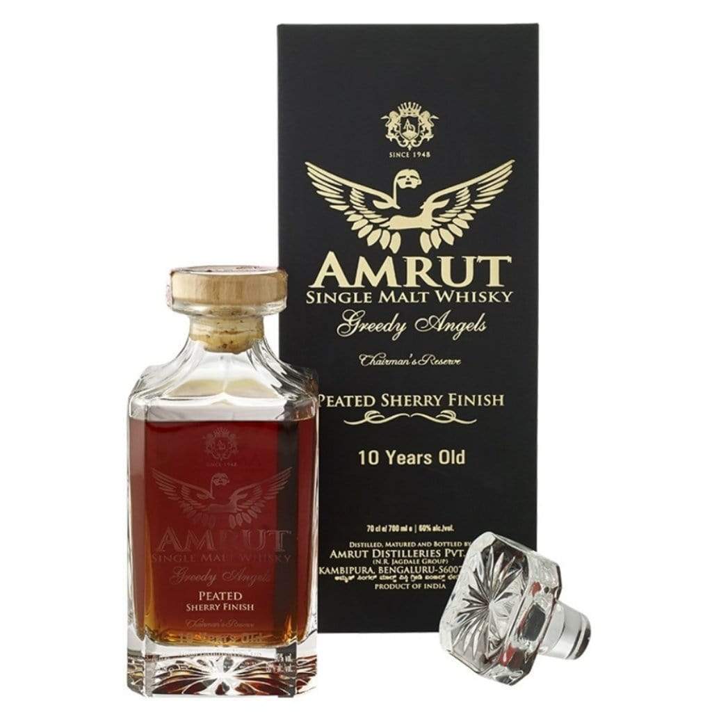 AMRUT | GREEDY ANGELS |10 YR OLD | Limited to 327 Bottles | PEATED ...