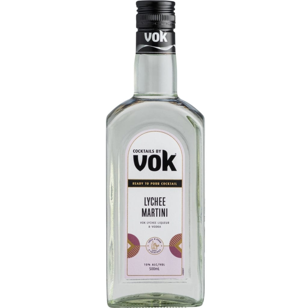 Vok Lychee Martini Cocktail 500ML - The Wine Providore